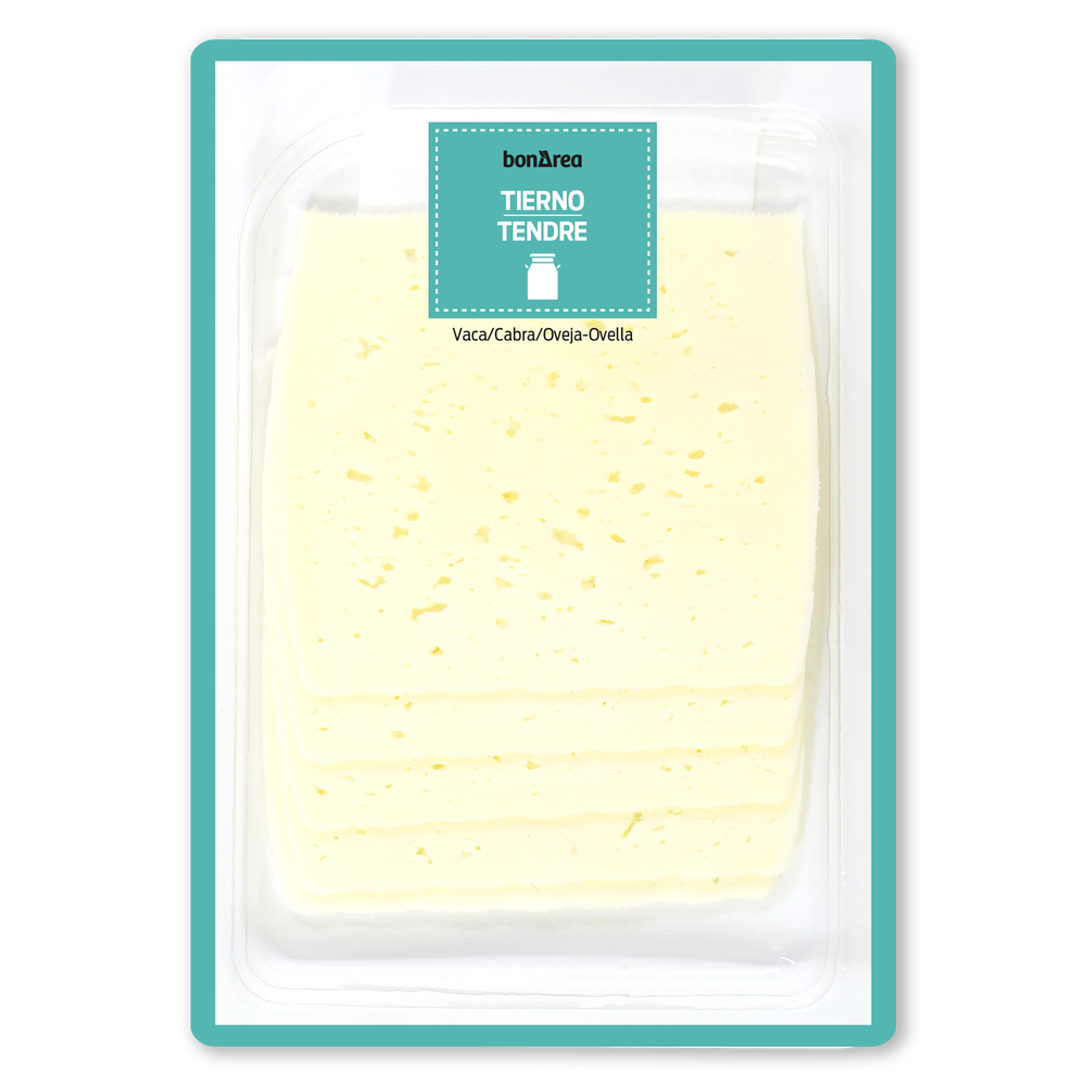 Comprar Queso tierno mezcla lonchas en bonÀrea online | Directo del campo